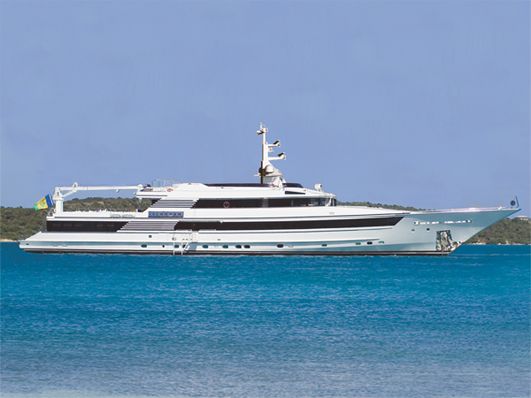 Islander lowers her sails for the last time